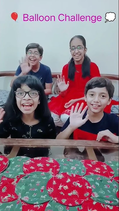 Balloon 🎈 Challenge - Behind the scenes - Abdullah and Esmer -Funny mistake 😂 #shorts # ...