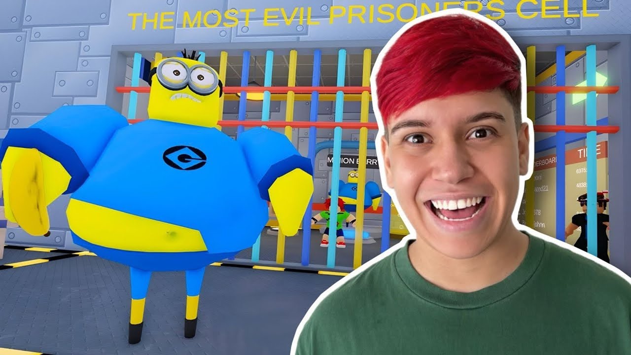 MINIONS TRAPPED? WE ESCAPED THE MINIONS' PRISON IN ROBLOX!! - YouTube