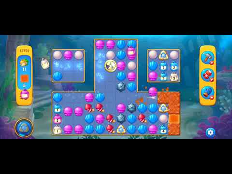 Fishdom Easy Level 13791 (with full seashell and timed bombs ...