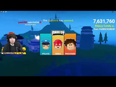 KreekCraft Plays Mad City on Roblox