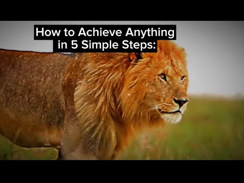 How to Achieve Anything in 5 Simple Steps#inspiration #shorts # ...