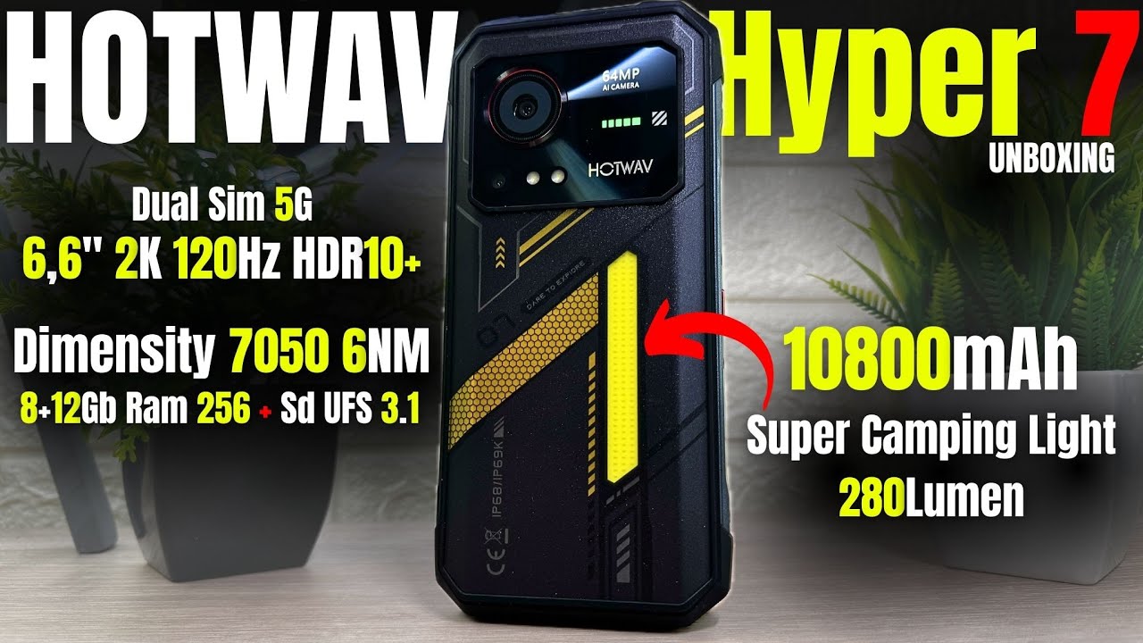 HOTWAV Hyper 7 5G Rugged Phone QUASI BEST BUY! Display 2K 120Hz ...