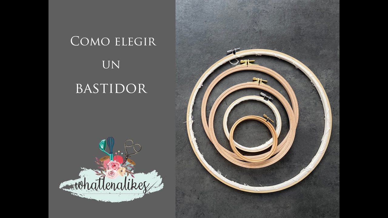 Como elegir un Bastidor, los básicos de bordado a mano, como bordar con ...