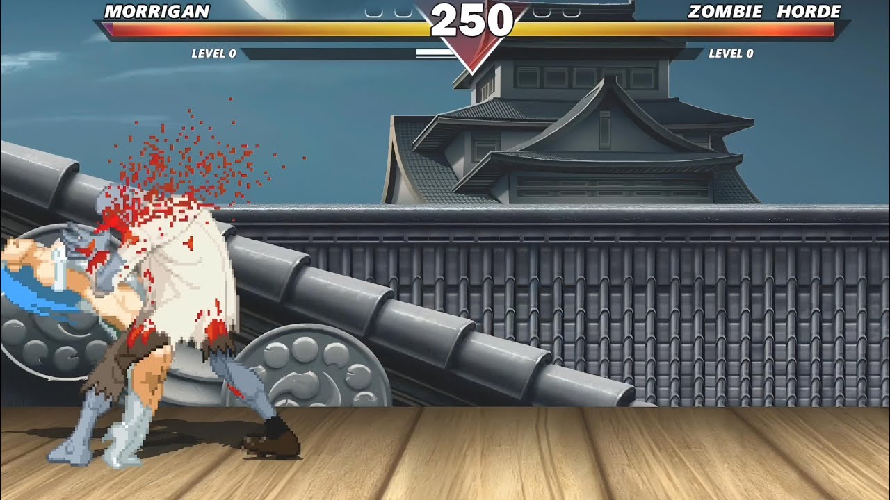 MORRIGAN VS ZOMBIE HORDE - MUGEN FIGHT - YouTube