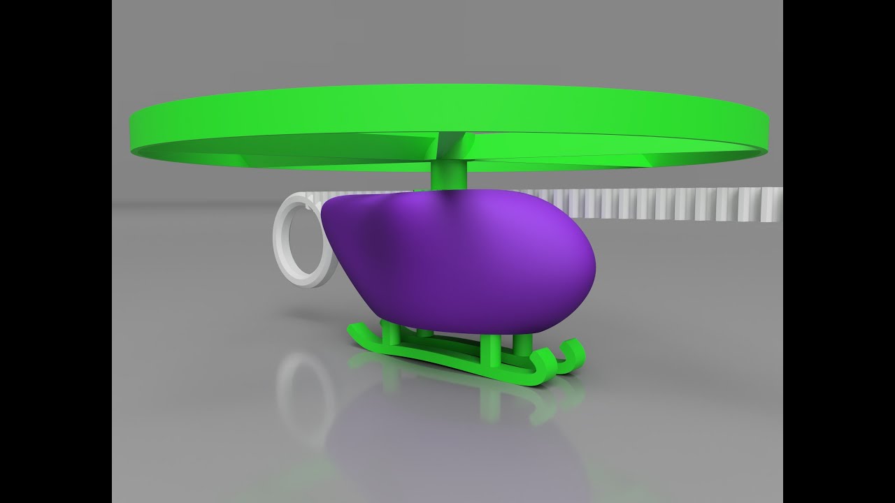 Heli Flyer V1 - Fully 3D Printed Hand Pull Launcher #3dmaker ...