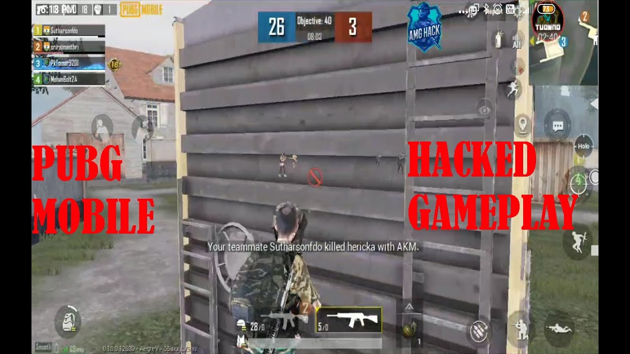 Pubg hacked gameplay - YouTube
