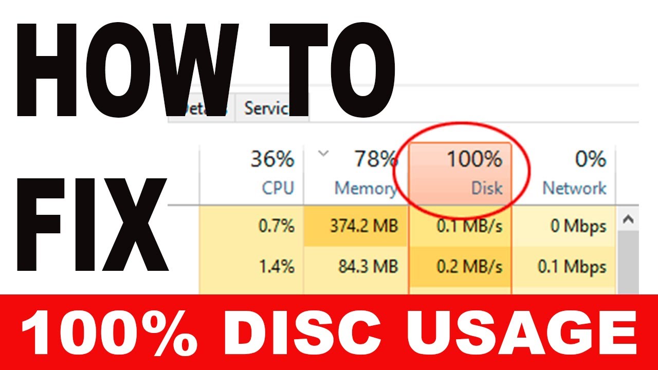 HOW TO FIX 100% DISC USAGE (3 EASY STEPS) - YouTube