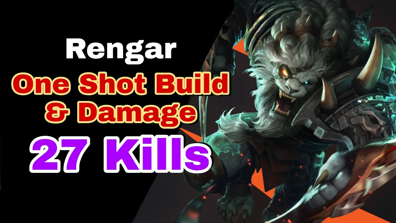 One shot Rengar build damage - League of legends : Wild Rift - YouTube