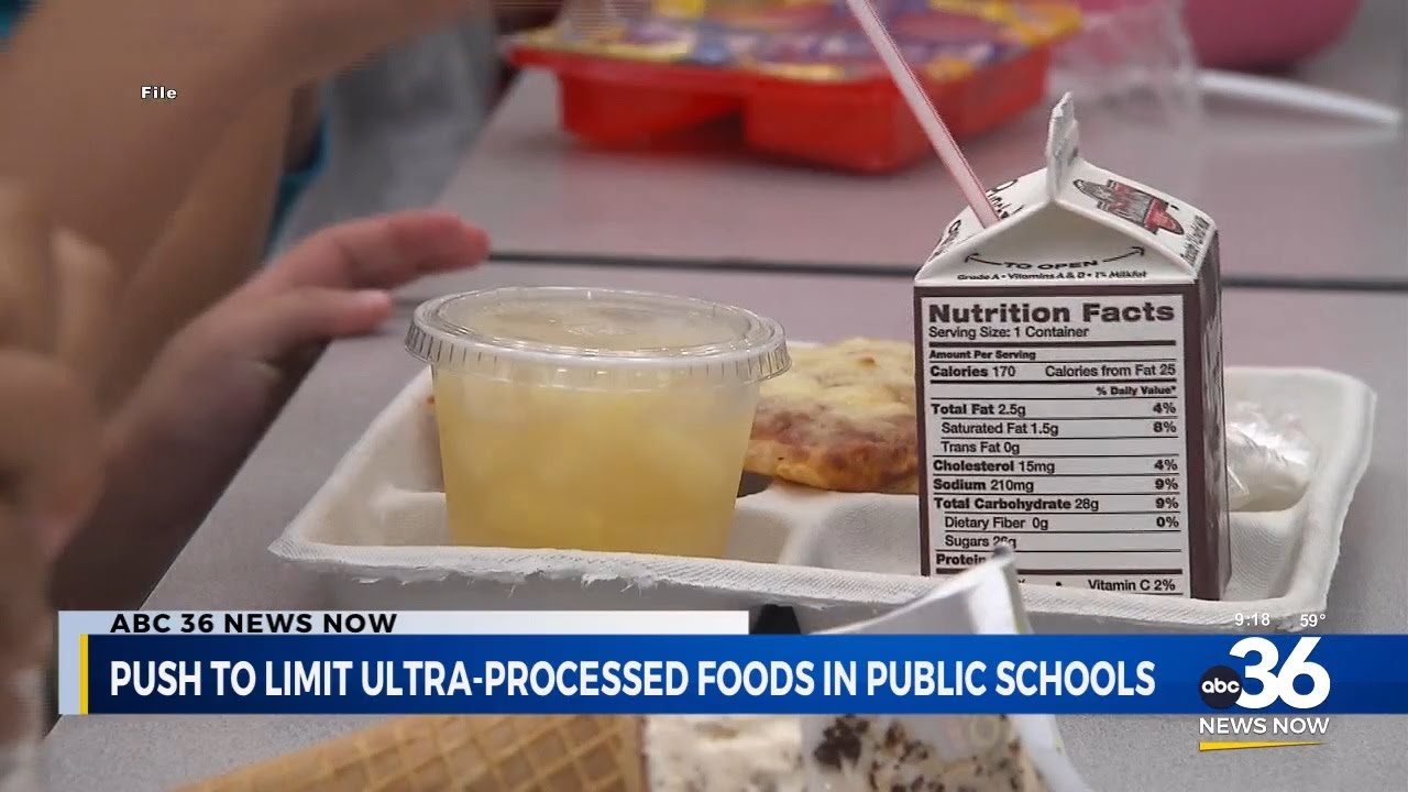 A push to limit ultra-processed foods in public schools - YouTube