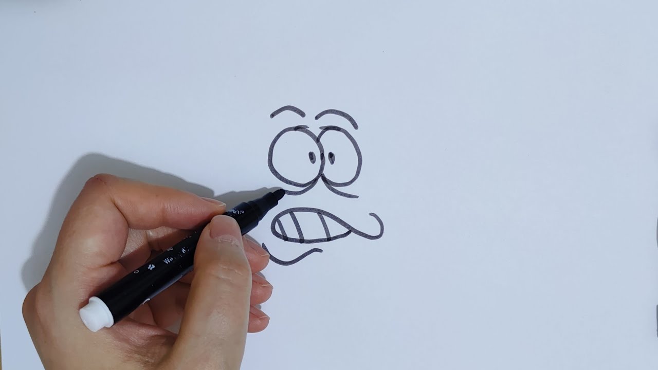 Easy Nice Smile Drawing - YouTube