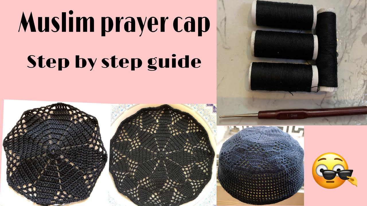 How To Crochet Prayer Cap For summer/ FreePattern #Crochet Muslim ...