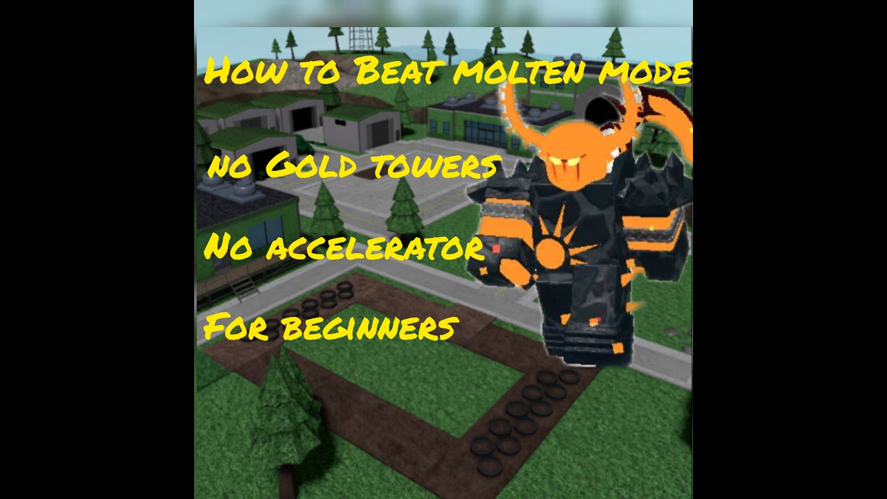 How to beat molten Mode Roblox TDS - YouTube