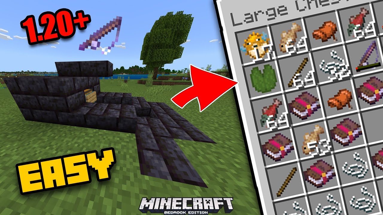 How to Make a Fishing Farm in Minecraft Bedrock 1.20+ - YouTube