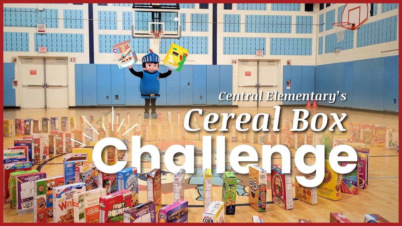 Central Elementary School Cereal Box Challenge 2024 - YouTube