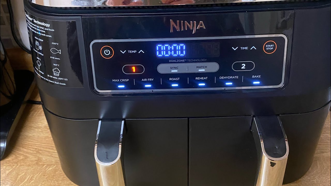 Unboxing Ninja foodi dual zone Air Fryer AF300 with dimensions - YouTube