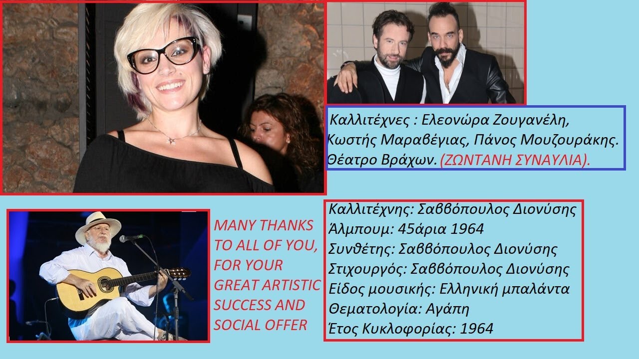 Μη Μιλάς Άλλο Για Αγάπη(ΘΕΑΤΡΟ ΒΡΑΧΩΝ), Ελεωνόρα Ζουγανέλη, Κωστής ...