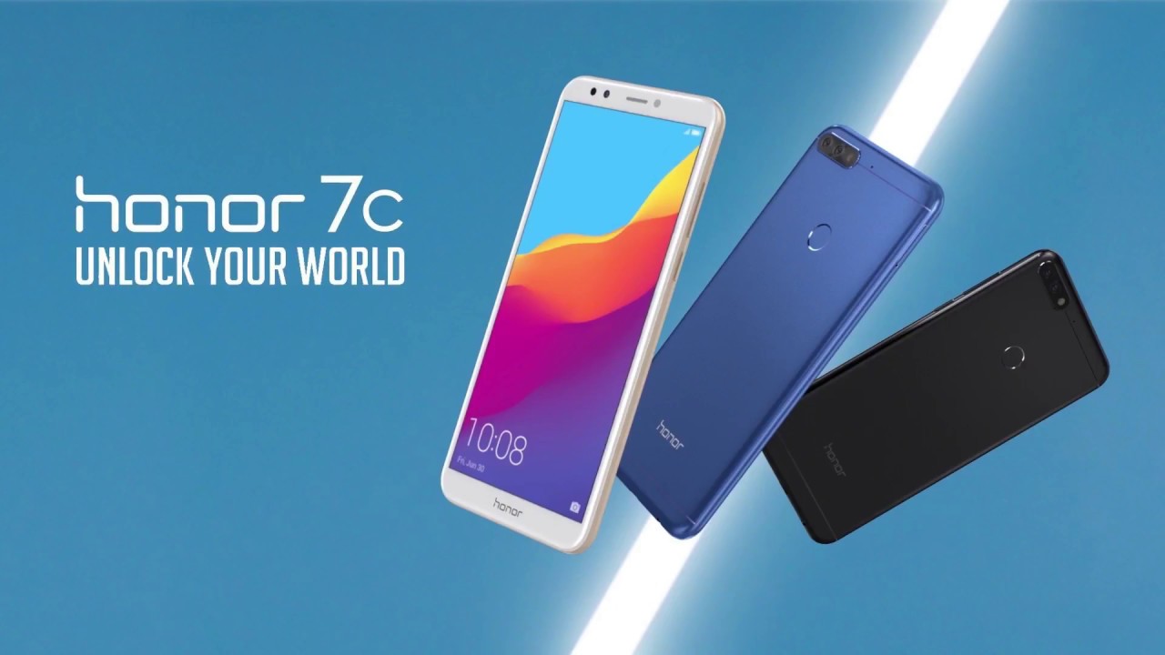 honor 7c blue smart phone review - YouTube