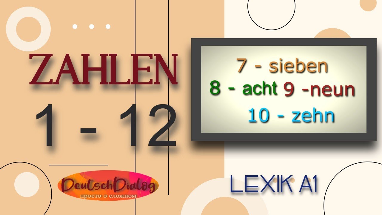 Zahlen 1 - 12 - YouTube