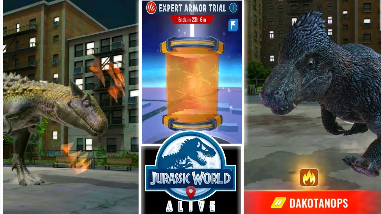 EXPERT ARMOR TRIAL !! My New TRYKOSAURUS 1st Battle Against This TRIO ...