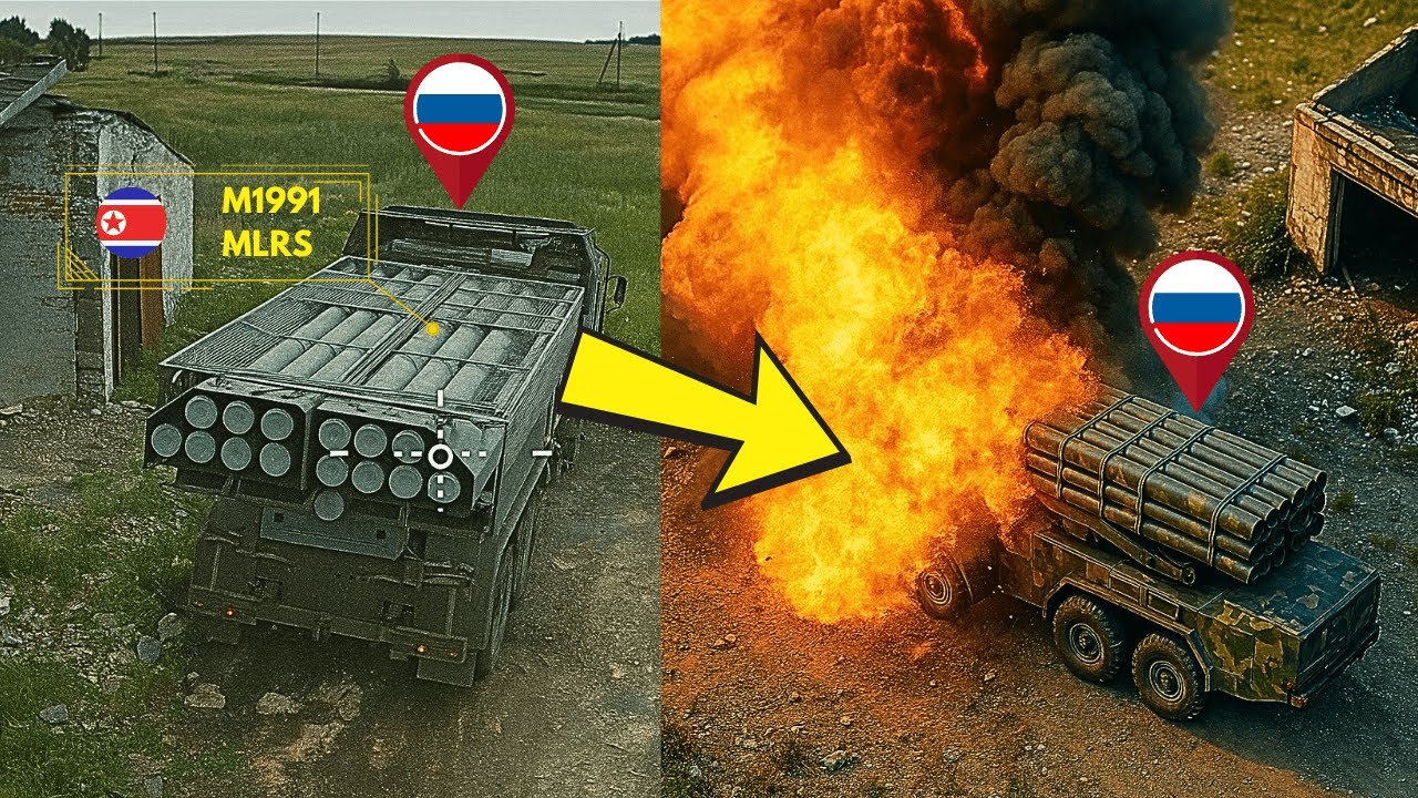 Ukrainian FPV Drone Strikes Russian M1991 Launcher Mid-Rocket Load - YouTube