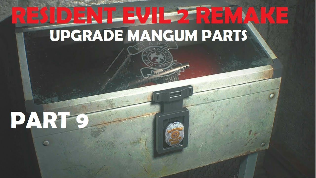 RESIDENT EVIL 2 REMAKE part 9 (LEON) magnum upgrade (lightning hawk ...