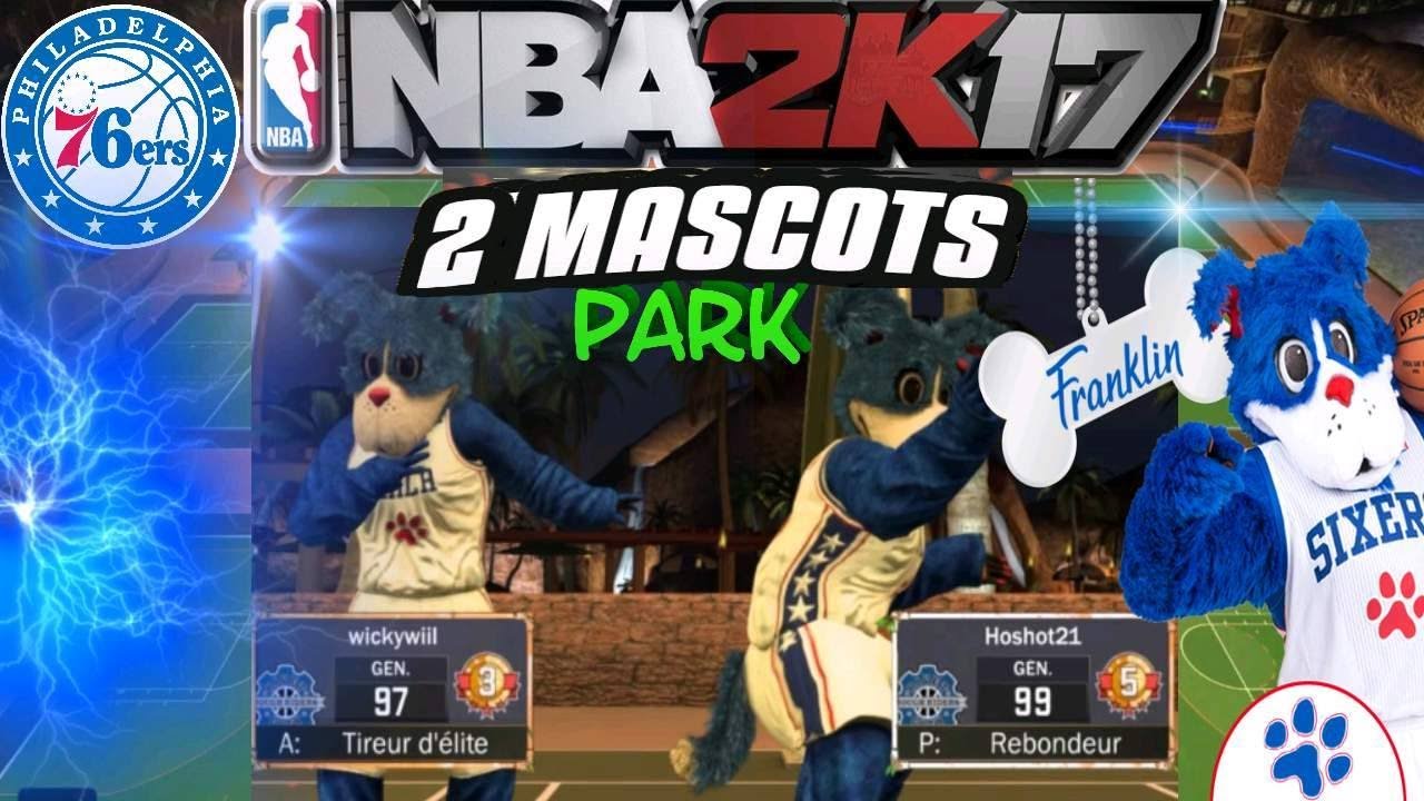 NBA 2k17 | 2 MASCOTS AT THE PARK - YouTube