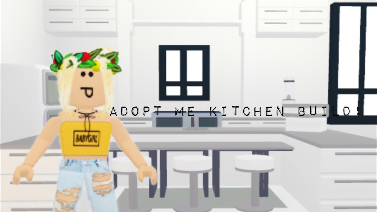 Adopt Me kitchen build! | Adoptmetrades - YouTube