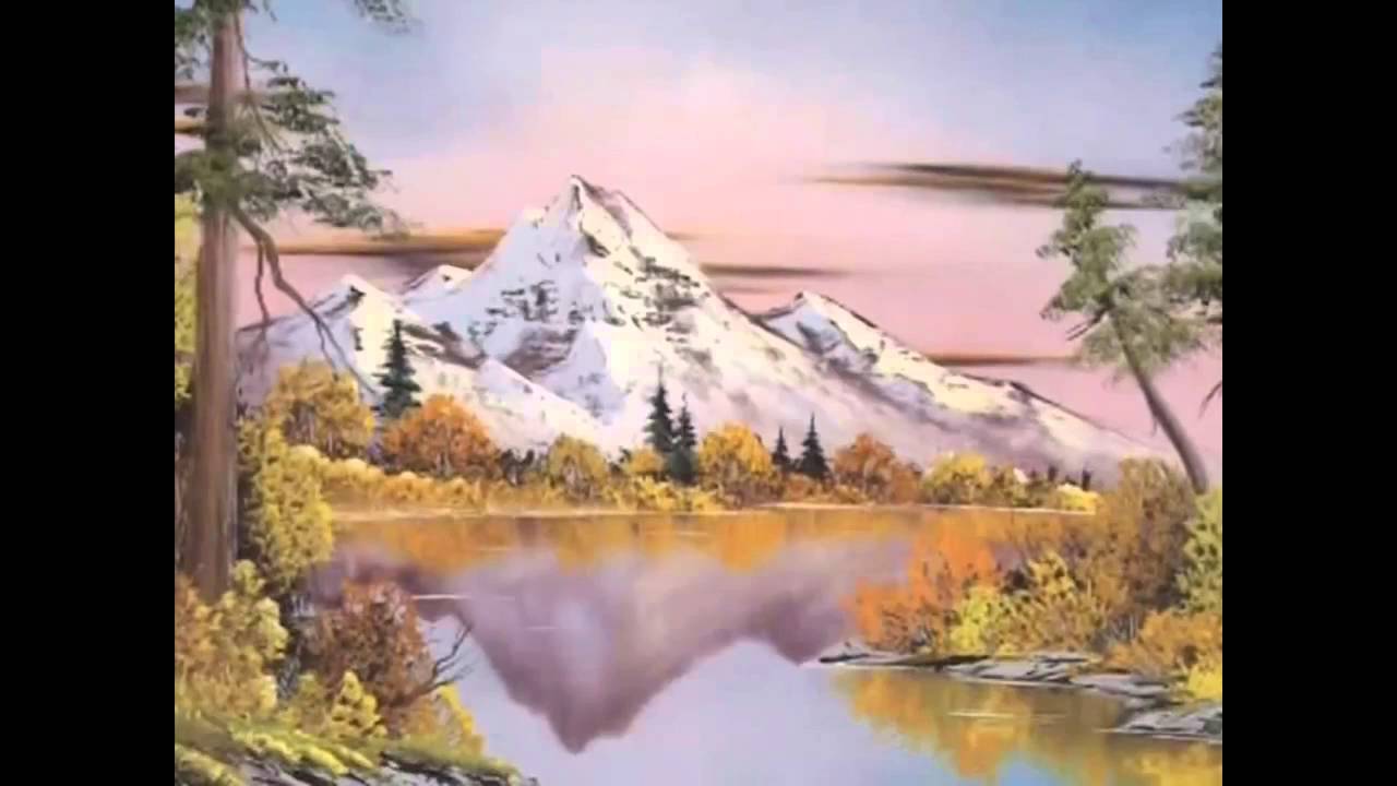 1 hour of Happy little trees - Bob Ross - YouTube