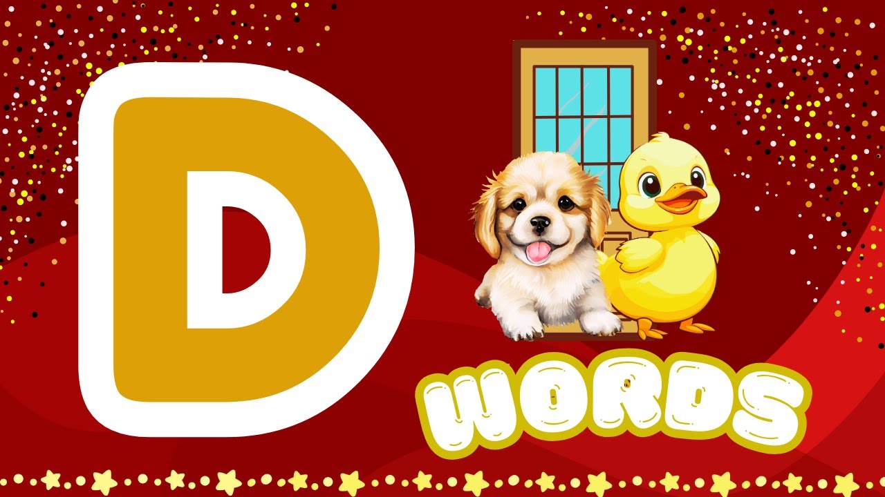 Letter D words for kids | words that start with D | D for dog # ...