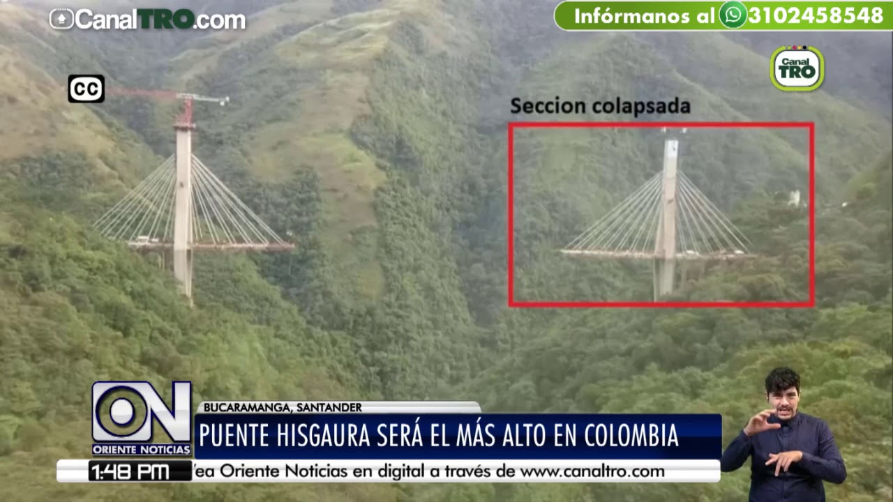 Puente Hisgaura será el más alto en Colombia - YouTube