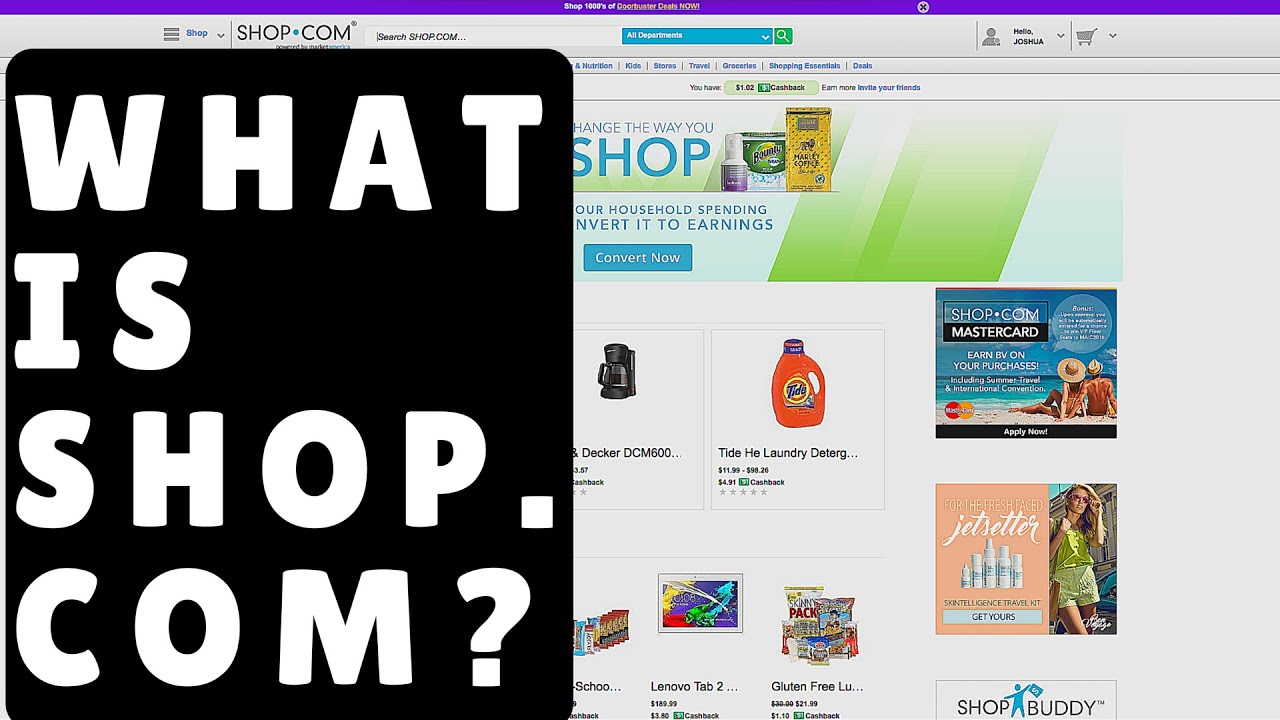 What is shop com?|The Basics - YouTube