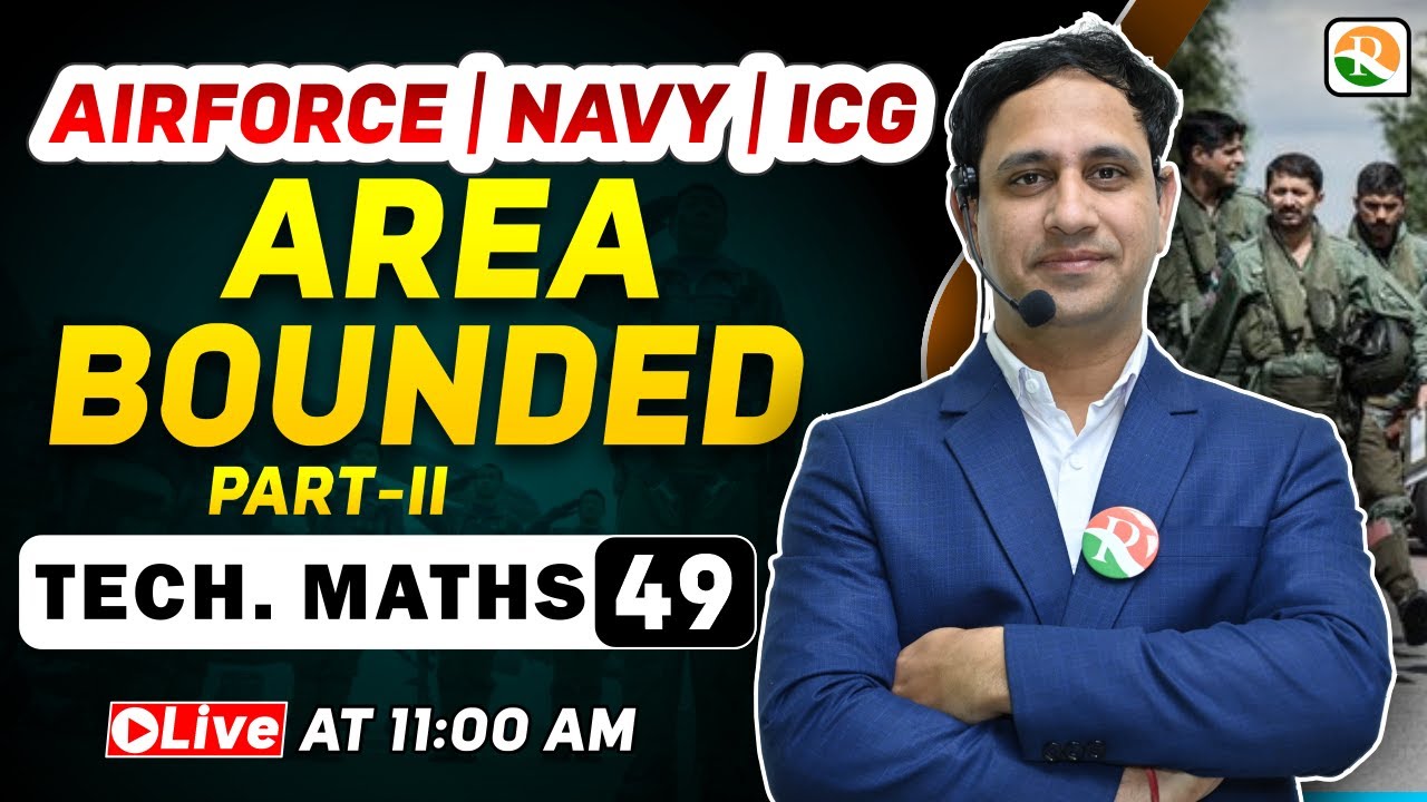 अटल Batch | Area Bounded-2 | Airforce Maths Classes 2024 | Maths for ...