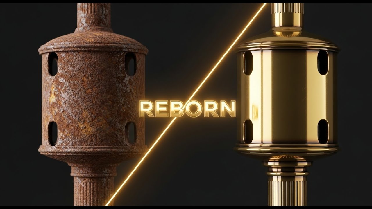 Rust to Radiance: Restoring an Ancient Torch to Its Golden Glory! - YouTube