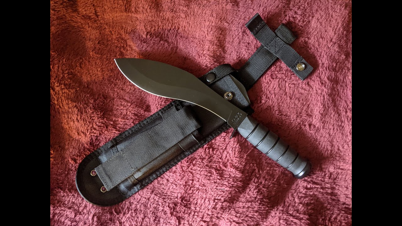 Ka-Bar Combat Kukri: Initial Impressions and a Comparison Test - YouTube