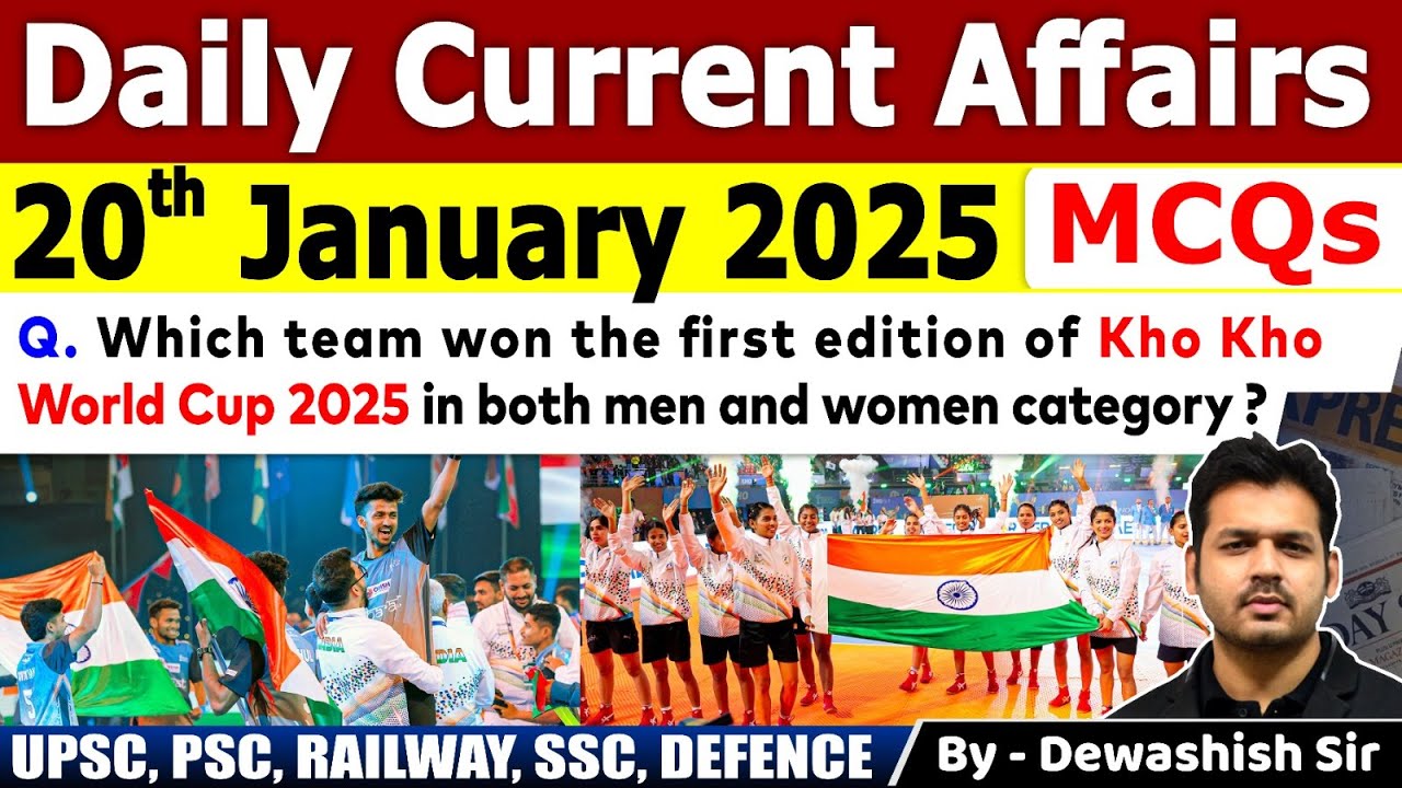 20th January 2025 Daily Current Affairs January Daily Current 20th-january-2025-daily-current-affairs-january-daily-current