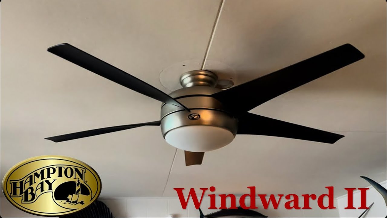 54” Hampton Bay Windward II ceiling fan (After Capacitor Replacement ...