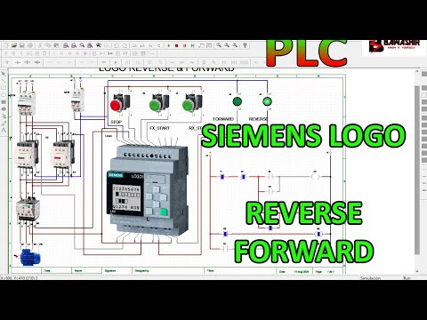 LOGO SIEMENS PLC Reverse and forward motor control simulation with Cade ...