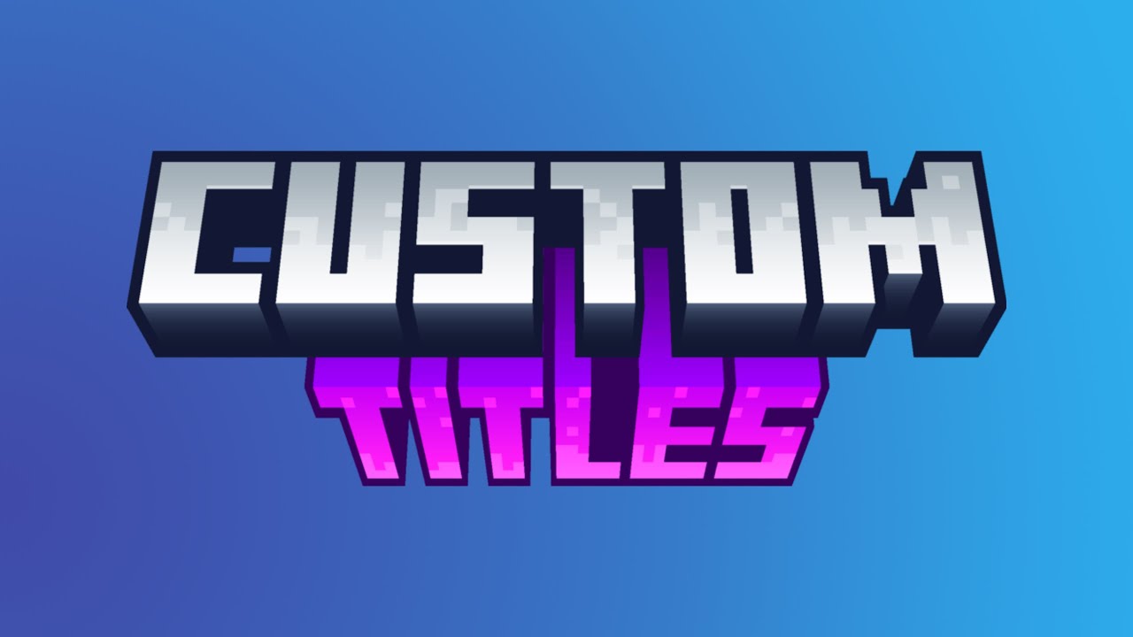 Minecraft Custom Logo ( gratuit ) - YouTube