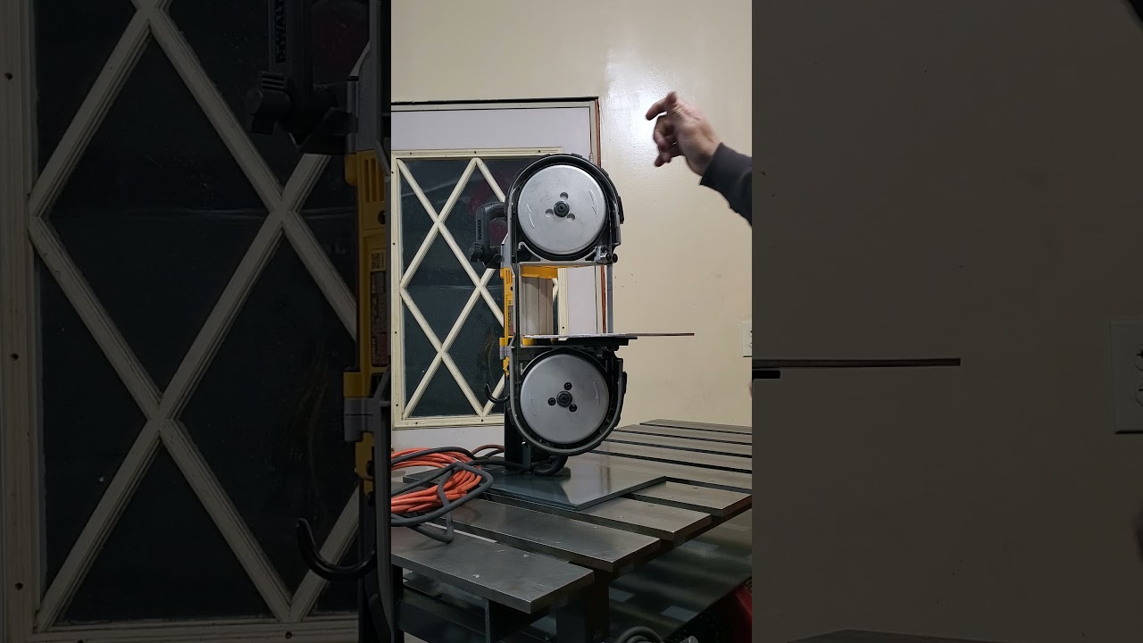 dewalt portable band saw stand - YouTube