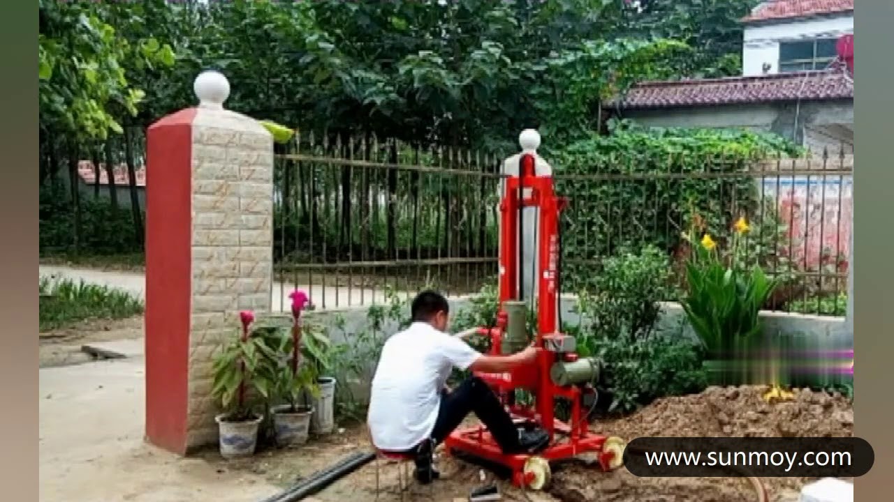 S200D portable water well drilling rig,small drilling rig,mini drilling ...