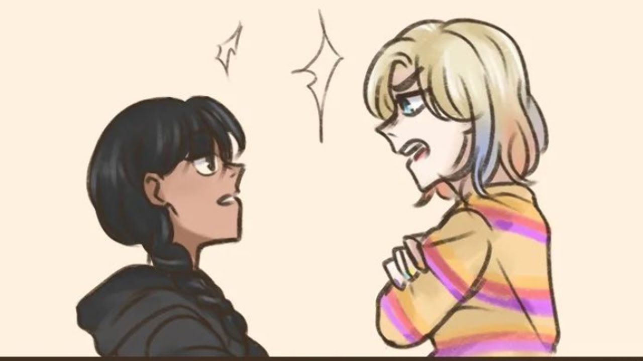 Wednesday is Smaller than ENID?! (Wednesday Comic Dub) - YouTube