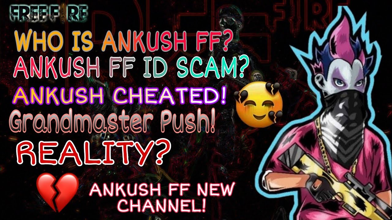 ANKUSH FF IS MY NEW CHANNEL | ALPHA FREE FIRE CHEATED ANKUSH FREE FIRE ...