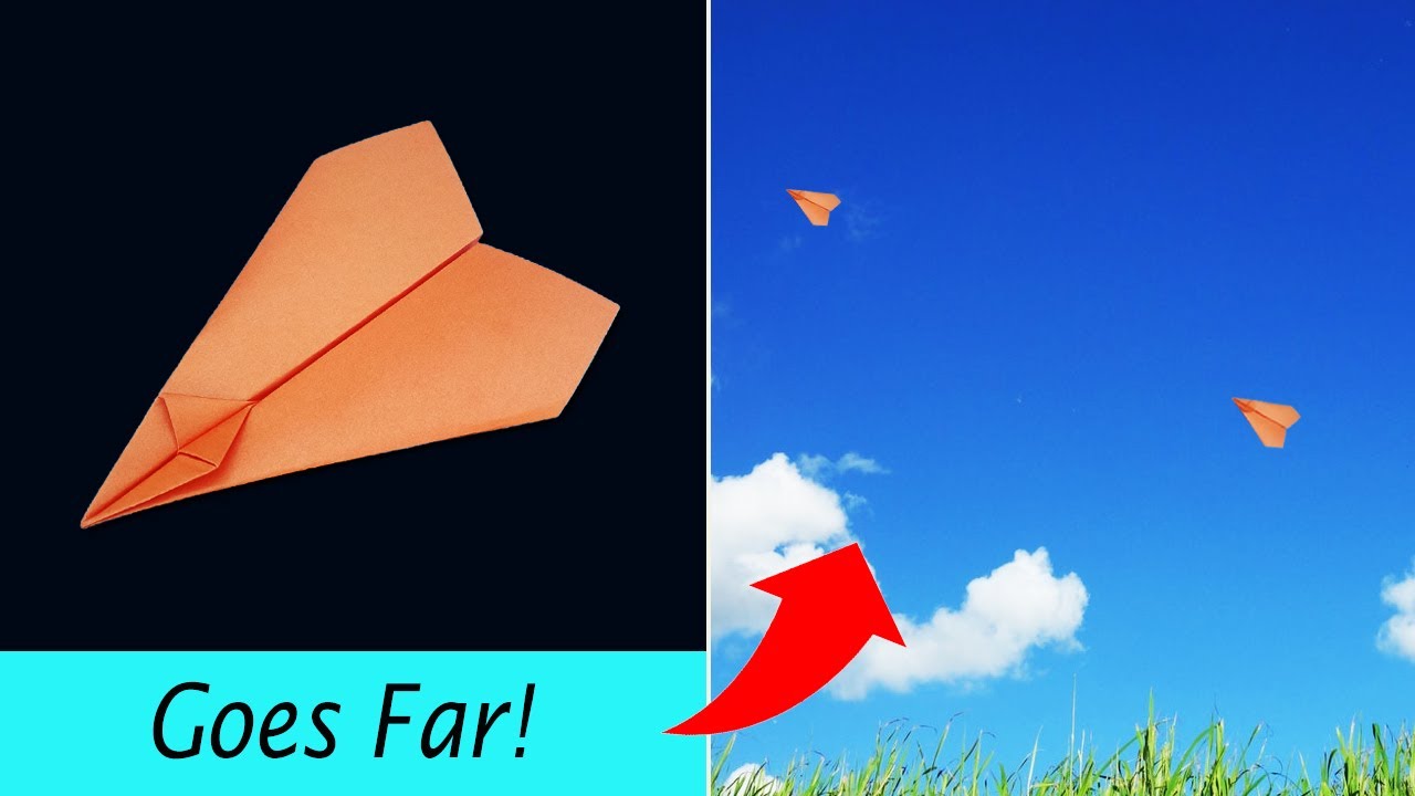 Paper Plane That Goes Far - How to Make a Paper Airplane That Looks ...