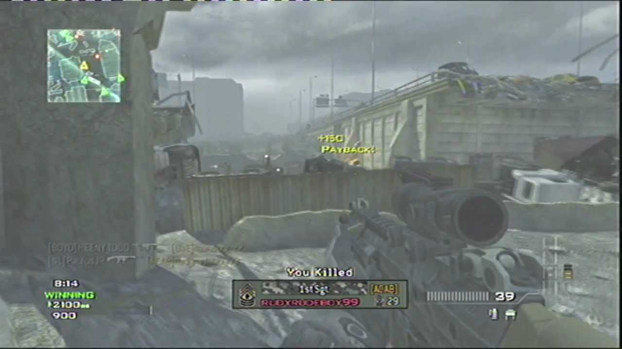 MW3 - TD on Interchange (ACR 6.8 - Acog scope) - YouTube