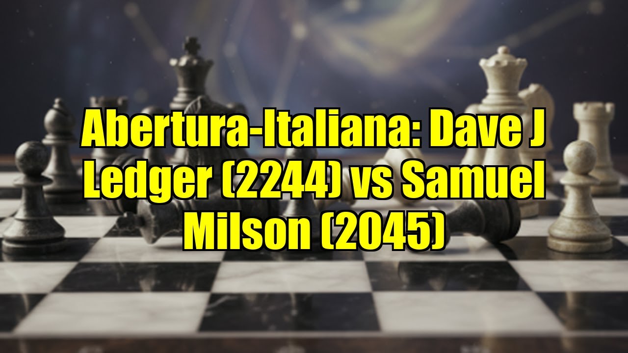 Abertura-Italiana: Dave J Ledger (2244) vs Samuel Milson (2045) - YouTube