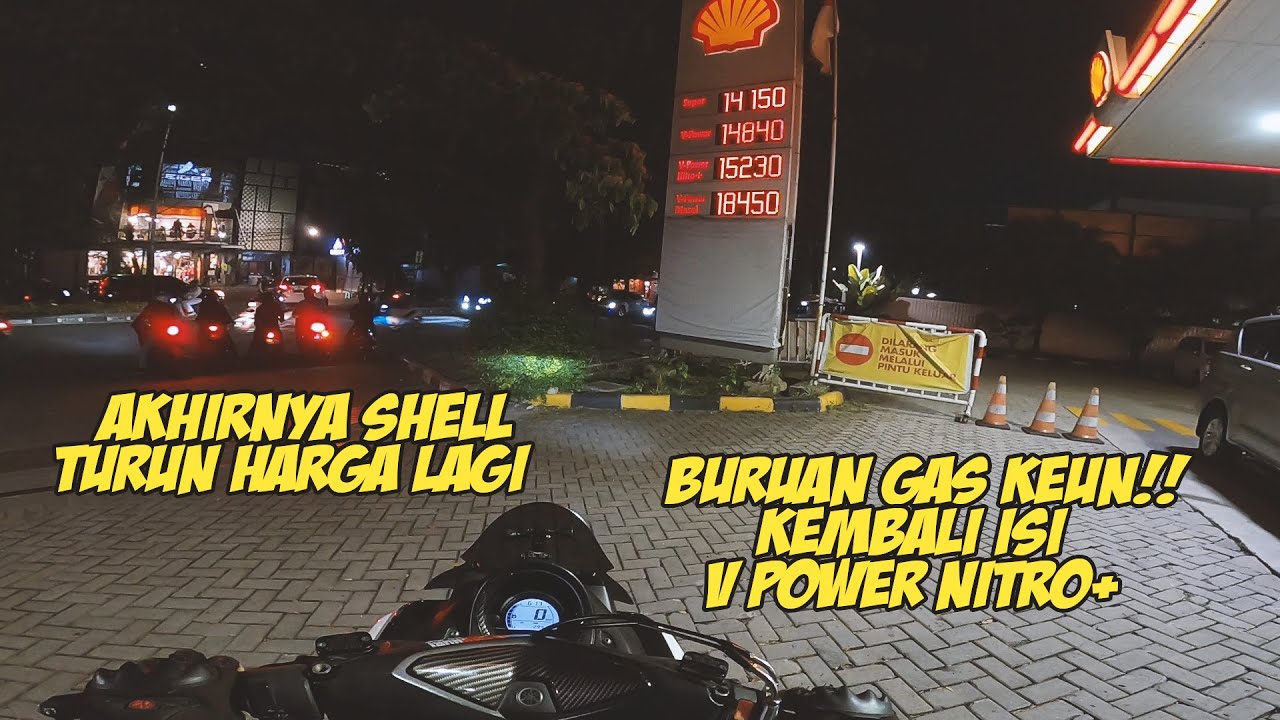 SHELL TURUN HARGA ANTRIAN PANJANG || SI MERAH PANIK GAK || VLOG NMAX ...