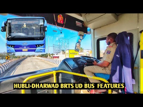 HUBLI-DHARWAD BRTS UD BUS AMAZING FEATURES & DASHBOARD EXPLAINED IN ...