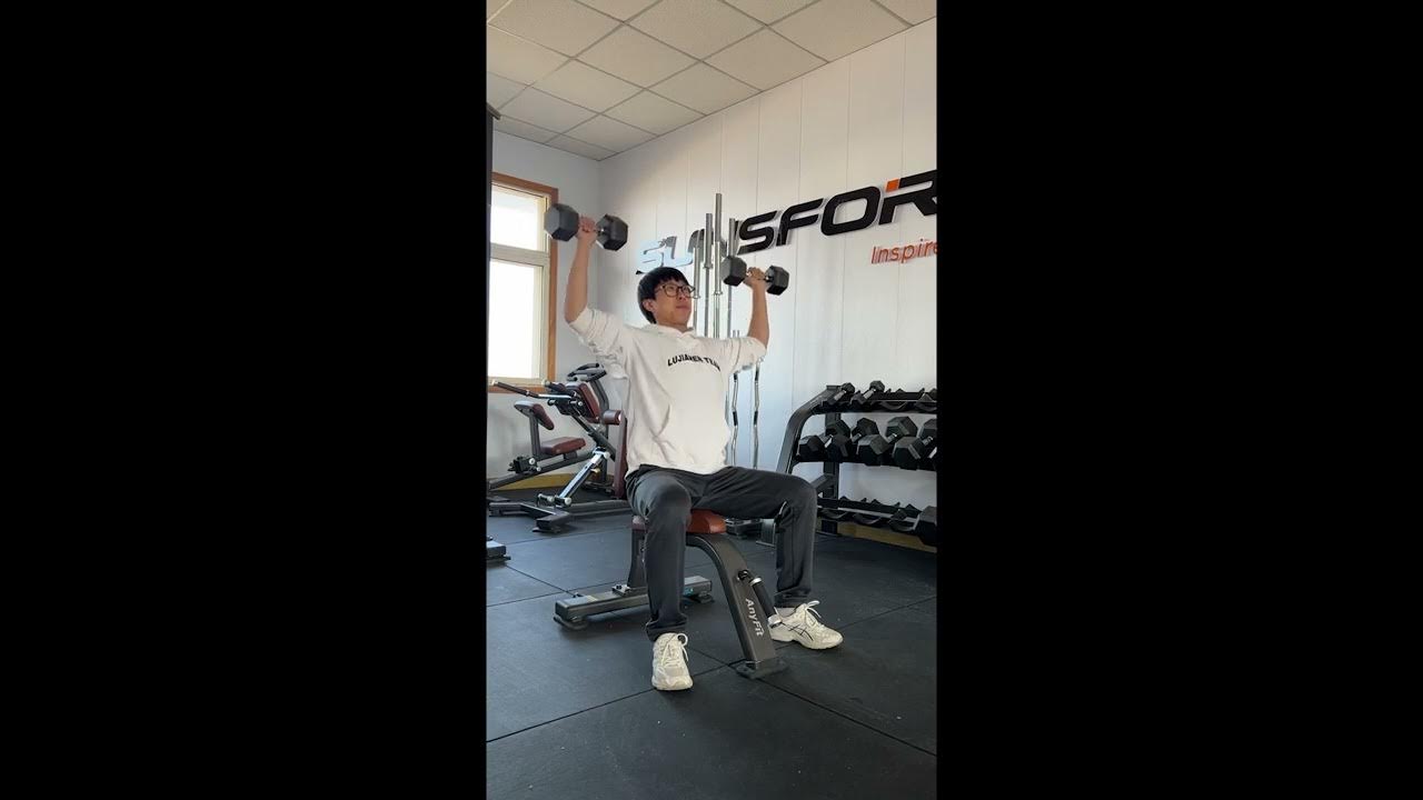 The one-arm dumbbell press - YouTube