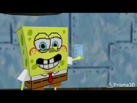 Bob esponja huele a gas en 3d