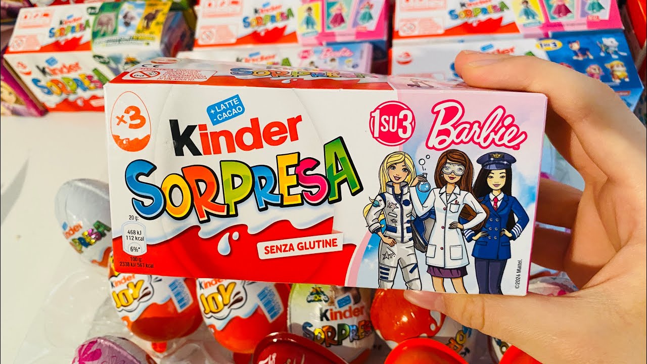 Compilation Barbie Kinder Surprise ASMR Unboxing - YouTube